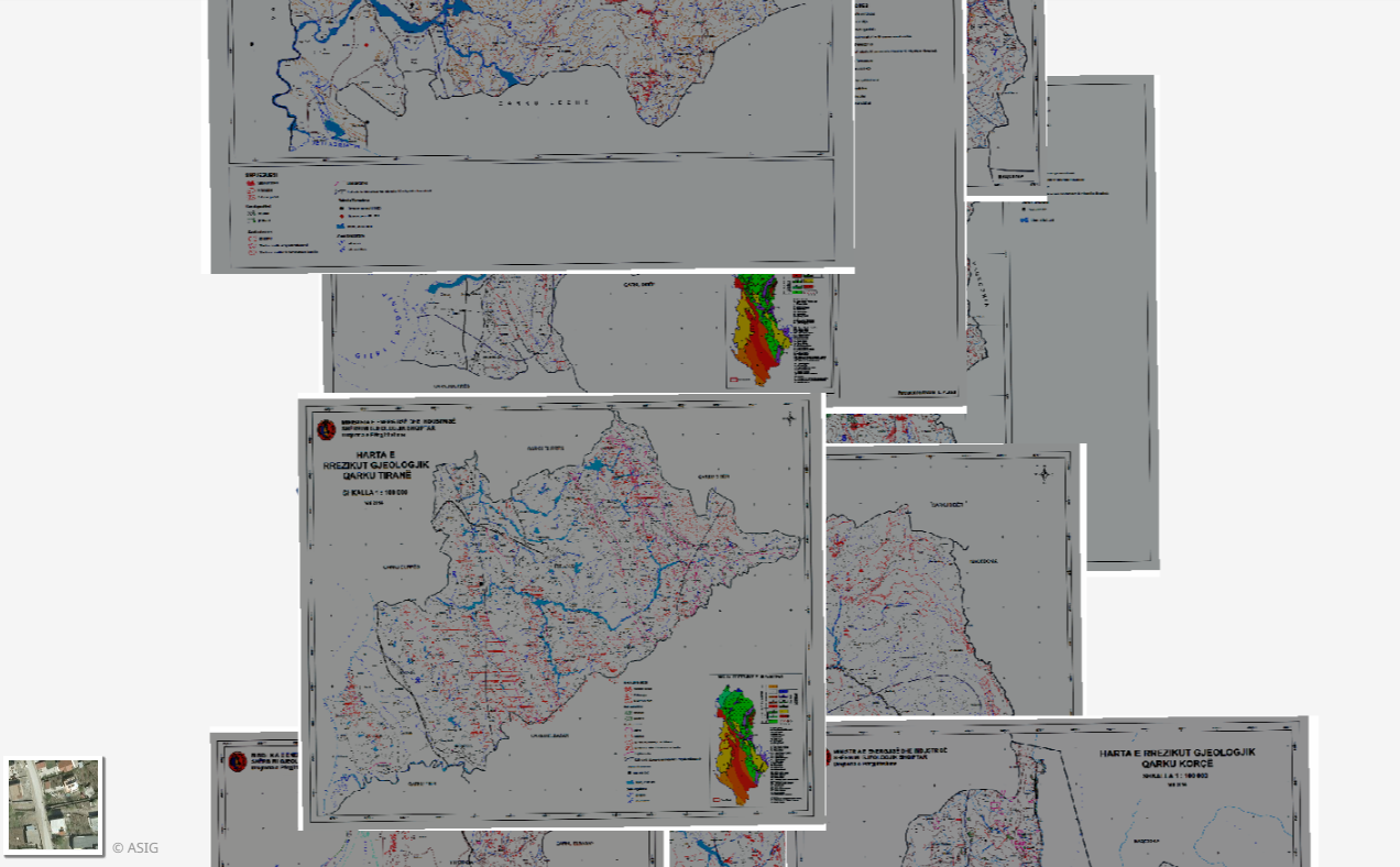 Rreziku Gjeologjik, Hartat Tematike