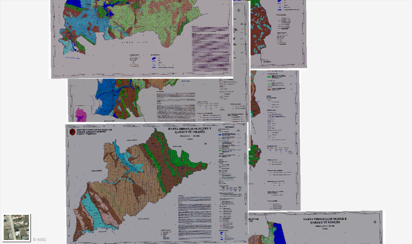 Hidrogjeologjia, Hartat Tematike
